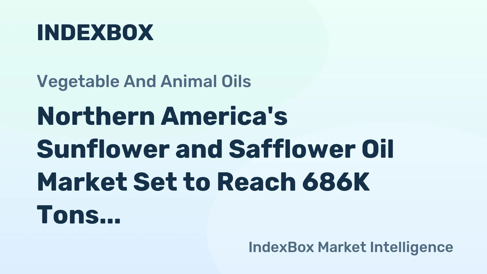 Northern America's Sunflower and Safflower Oil Market Set to Reach 686K Tons Valued at $730M by 2035
