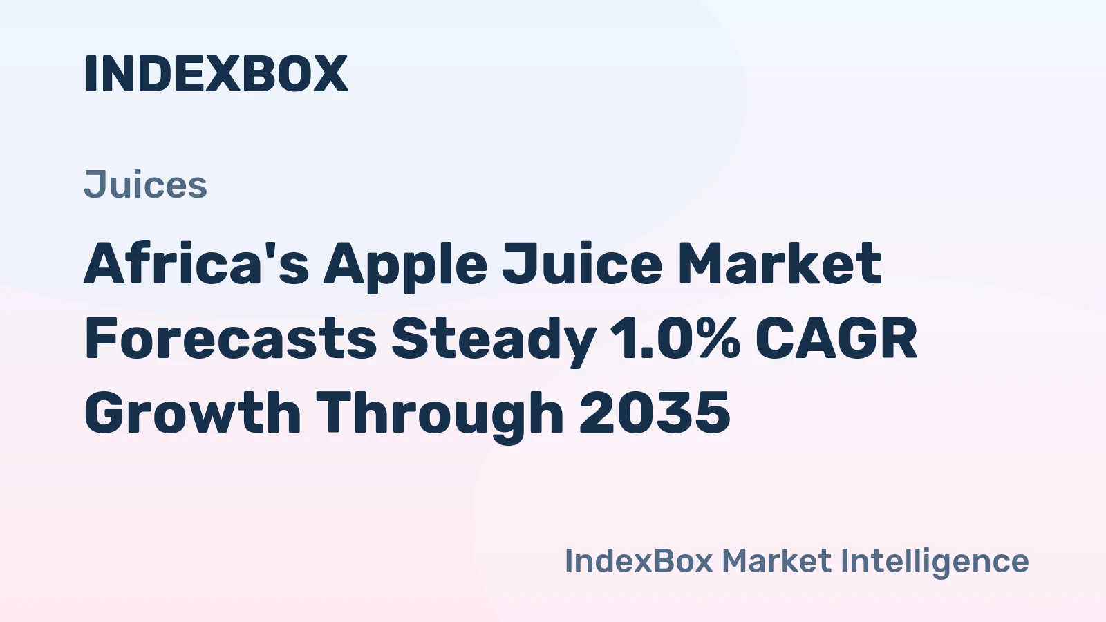Africa's Apple Juice Market Forecasts Steady 1.0% CAGR Growth Through 2035