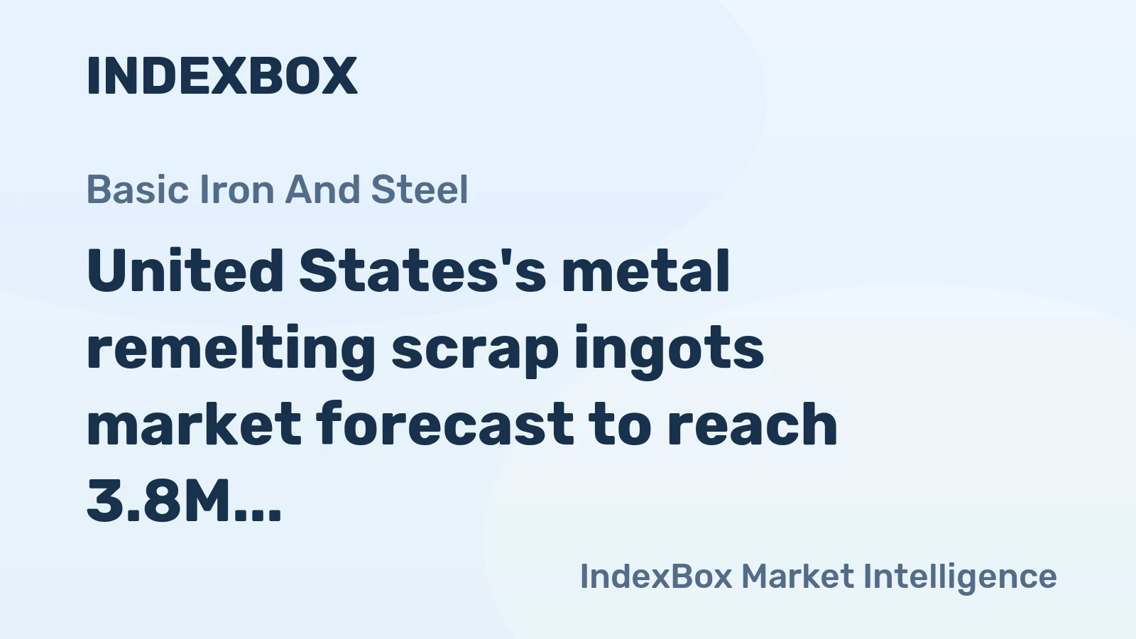 United States's metal remelting scrap ingots market forecast to reach 3.8M tons in volume and $2.3B in value by 2035, showing steady growth.