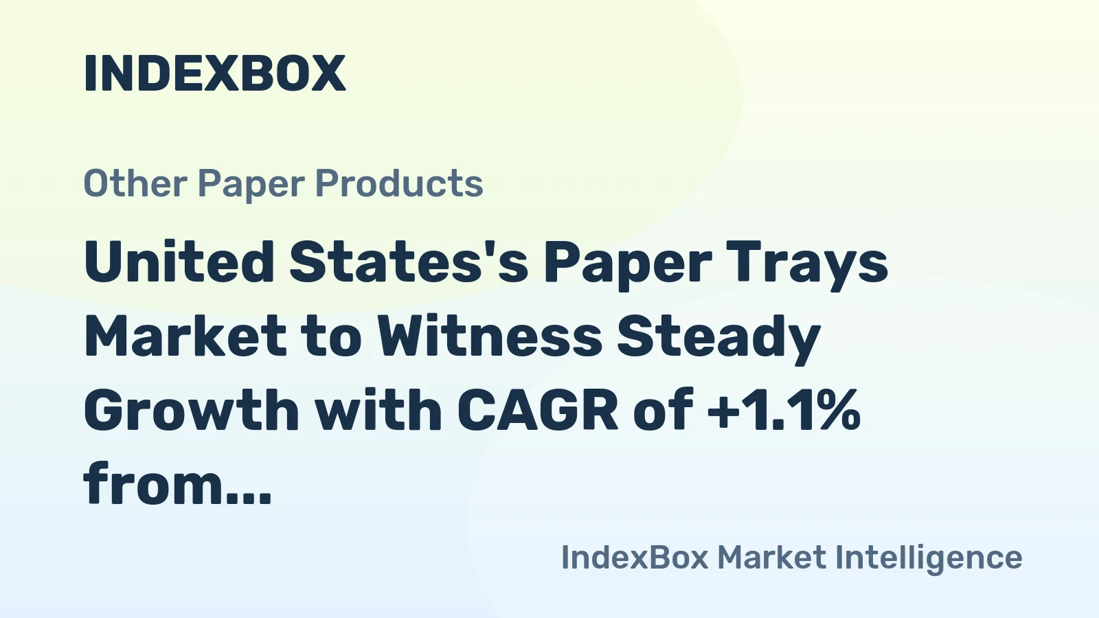 United States's Paper Trays Market to Witness Steady Growth with CAGR of +1.1% from 2024-2035