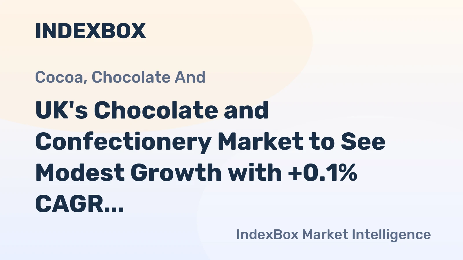 UK's Chocolate and Confectionery Market to See Modest Growth with +0.1% CAGR from 2024 to 2035