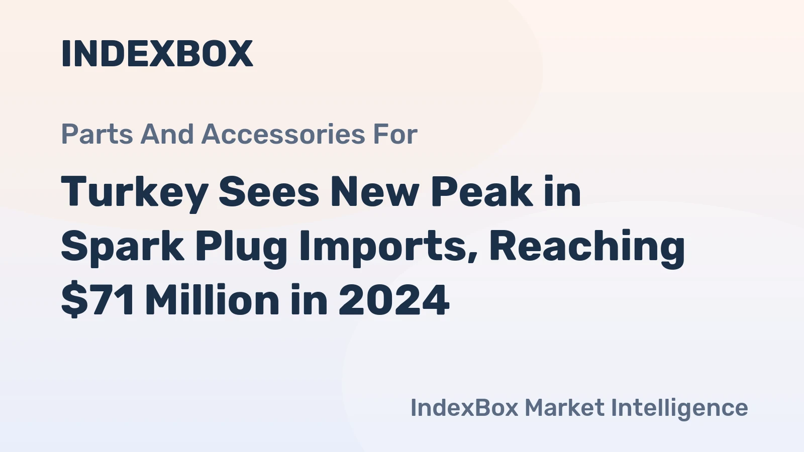 Turkey Sees New Peak in Spark Plug Imports, Reaching $71 Million in 2024
