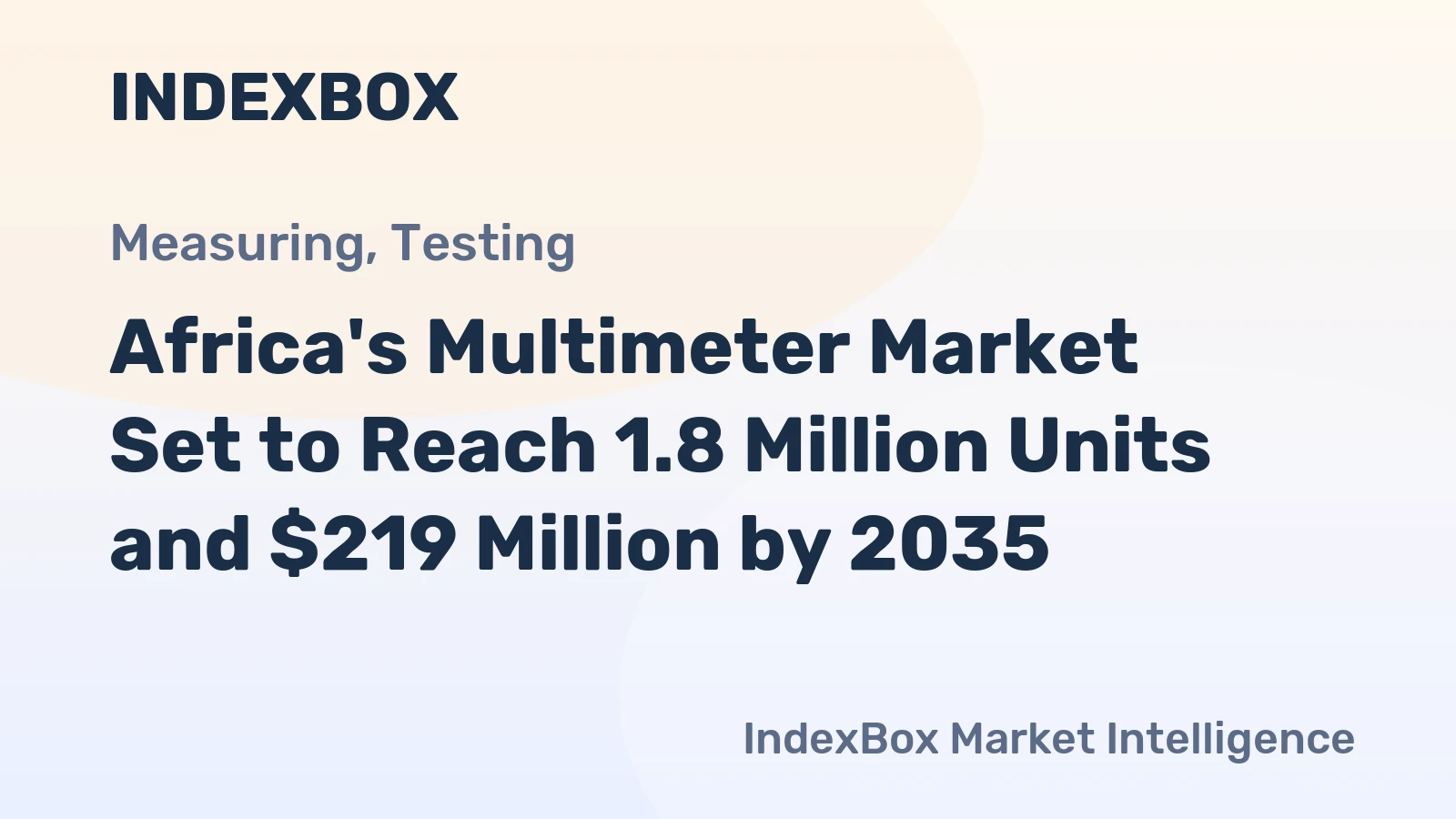 Africa's Multimeter Market Set to Reach 1.8 Million Units and $219 Million by 2035