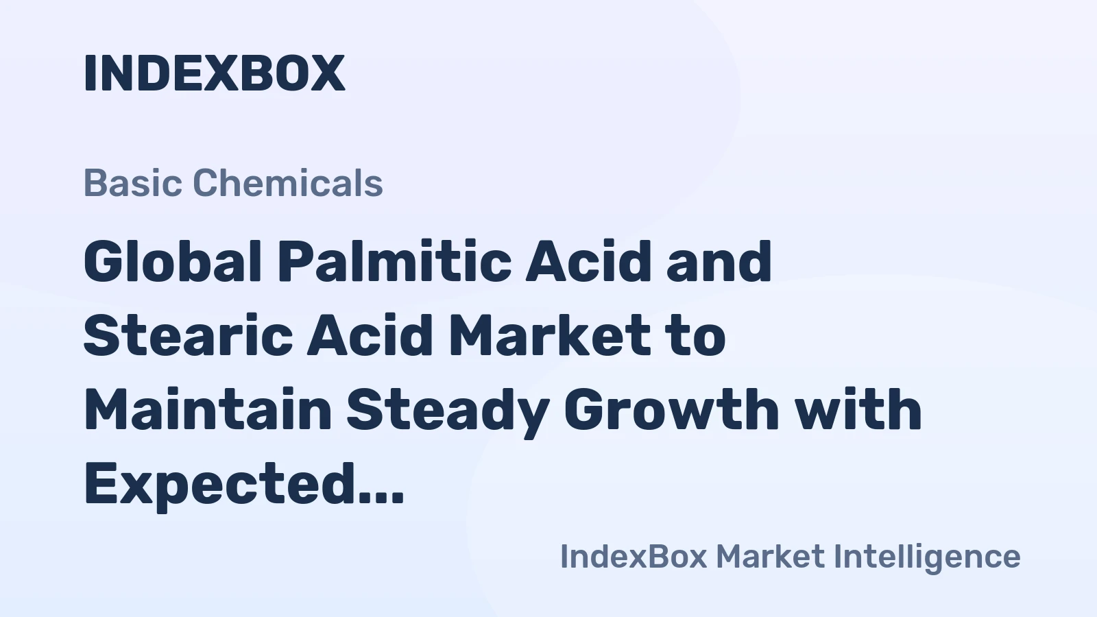 Global Palmitic Acid and Stearic Acid Market to Maintain Steady Growth with Expected CAGR of +0.5% from 2024 to 2035