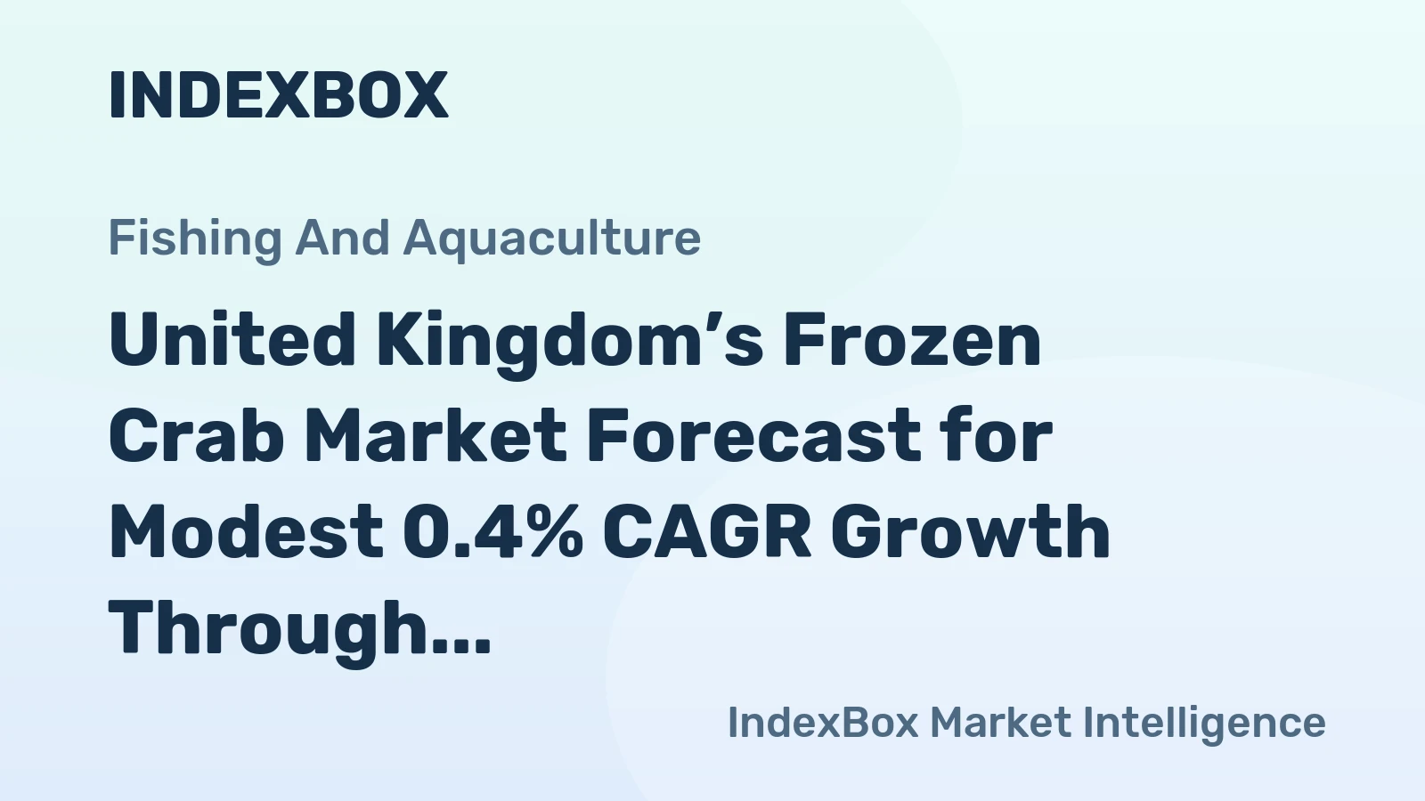 United Kingdom’s Frozen Crab Market Forecast for Modest 0.4% CAGR Growth Through 2035