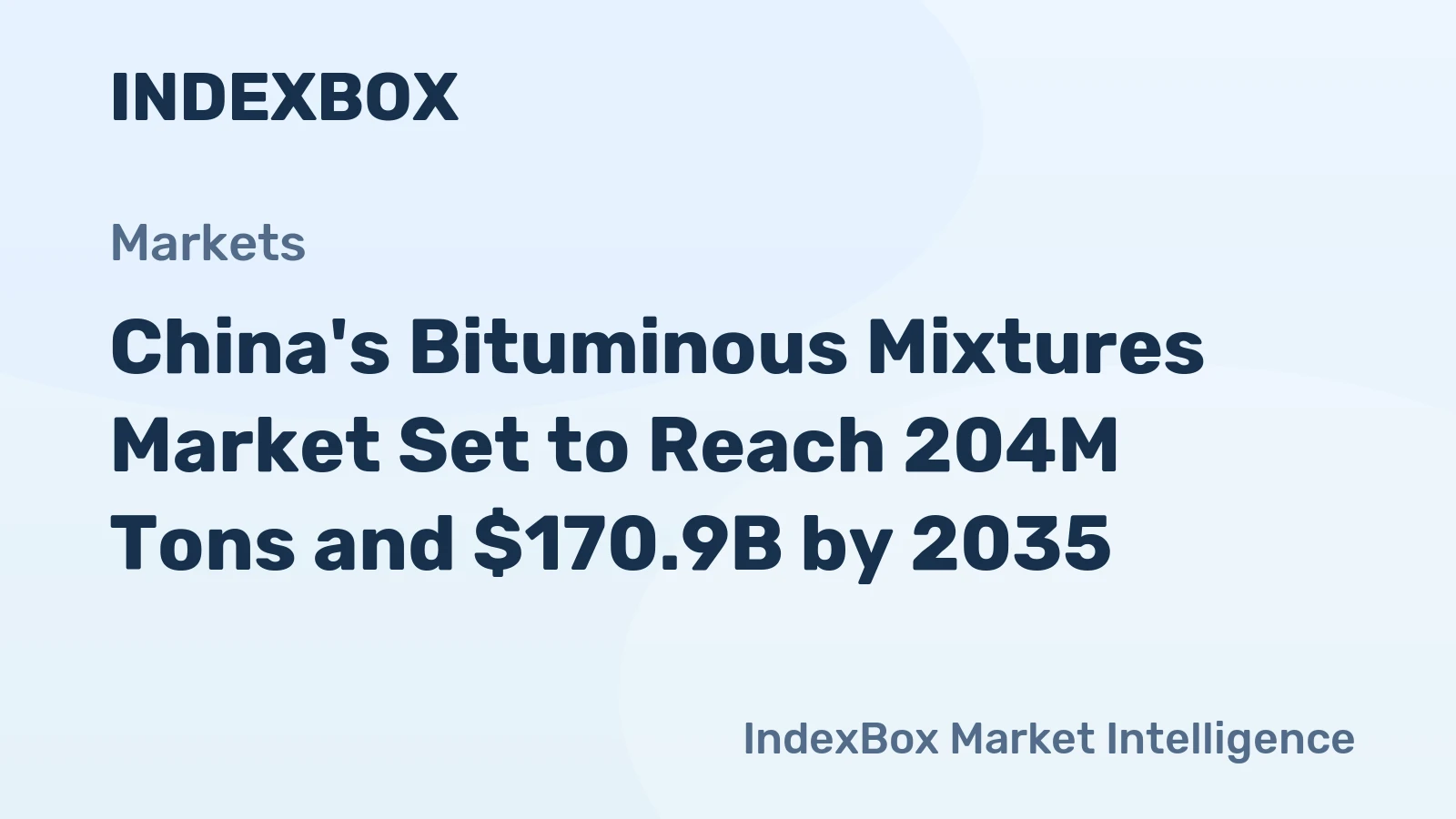 China's Bituminous Mixtures Market Set to Reach 204M Tons and $170.9B by 2035