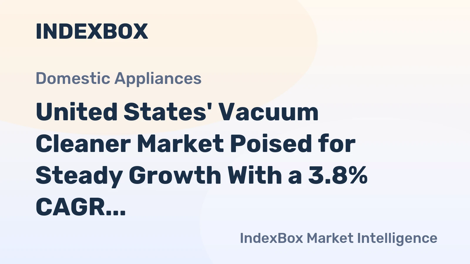 United States' Vacuum Cleaner Market Poised for Steady Growth With a 3.8% CAGR in Value