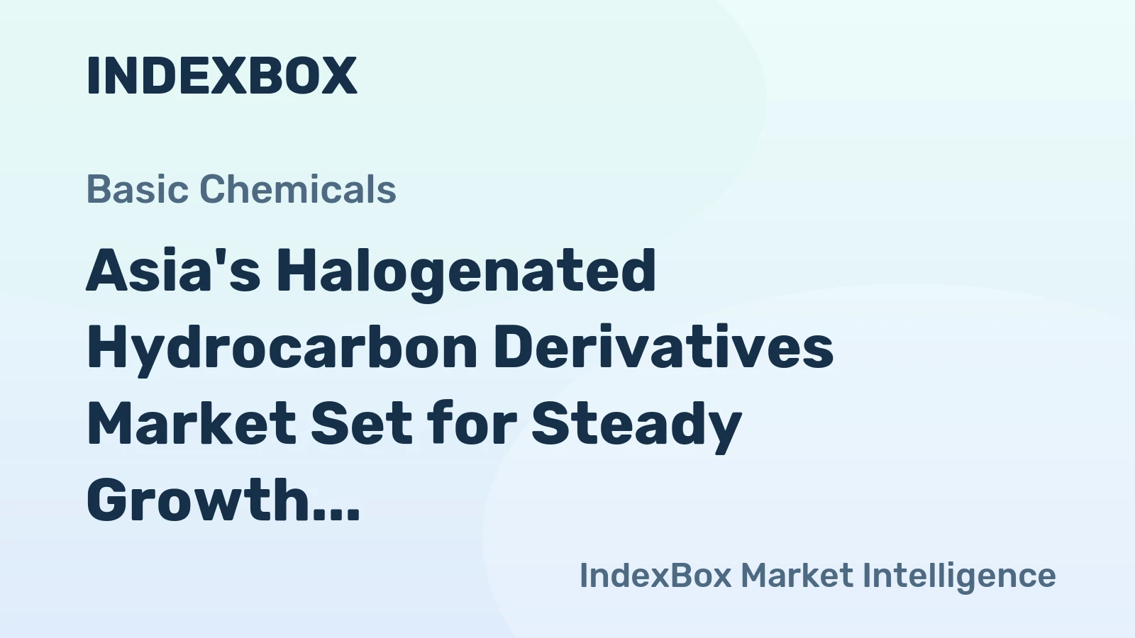 Asia's Halogenated Hydrocarbon Derivatives Market Set for Steady Growth With a 2.2% Volume CAGR Through 2035