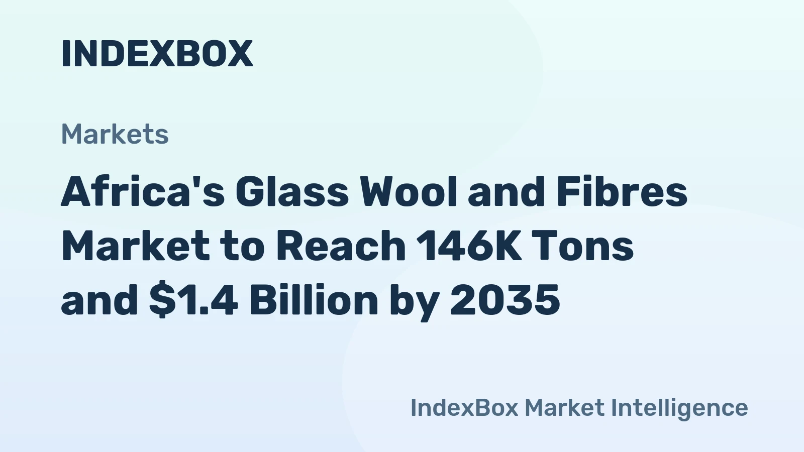 Africa's Glass Wool and Fibres Market to Reach 146K Tons and $1.4 Billion by 2035