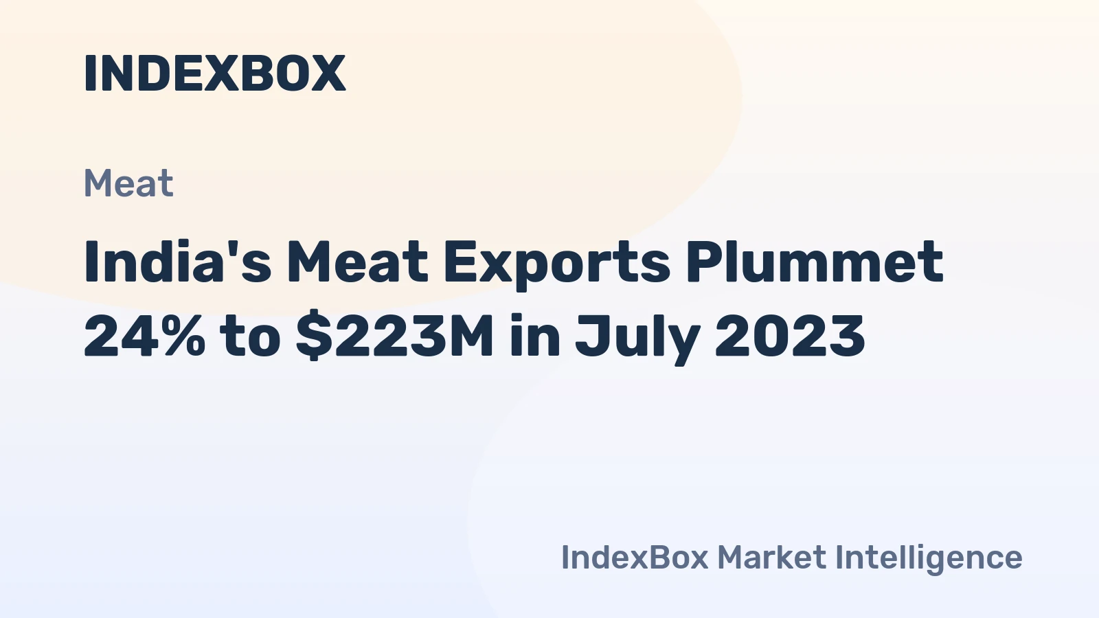 India's Meat Exports Plummet 24% to $223M in July 2023