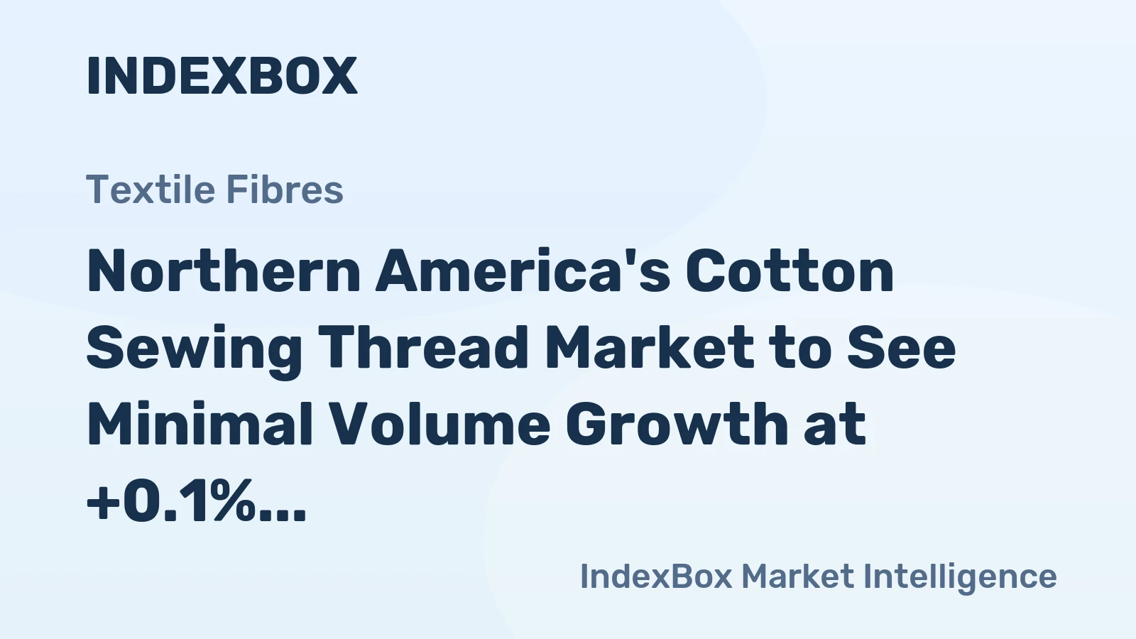 Northern America's Cotton Sewing Thread Market to See Minimal Volume Growth at +0.1% CAGR Through 2035