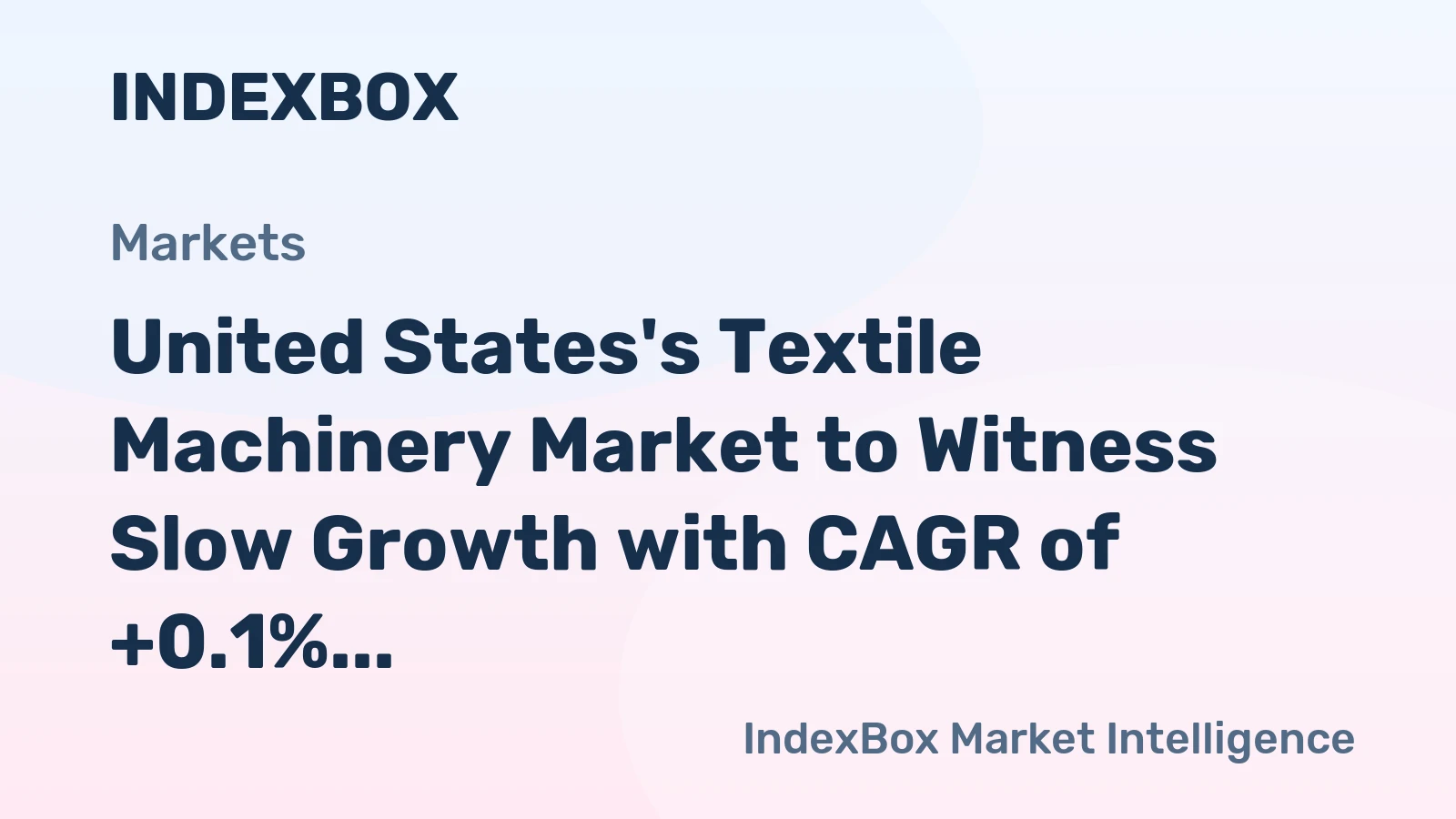 United States's Textile Machinery Market to Witness Slow Growth with CAGR of +0.1% by 2035
