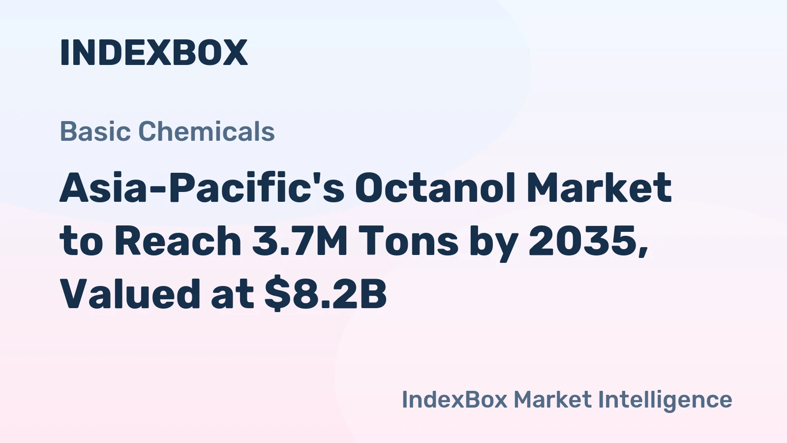 Asia-Pacific's Octanol Market to Reach 3.7M Tons by 2035, Valued at $8.2B