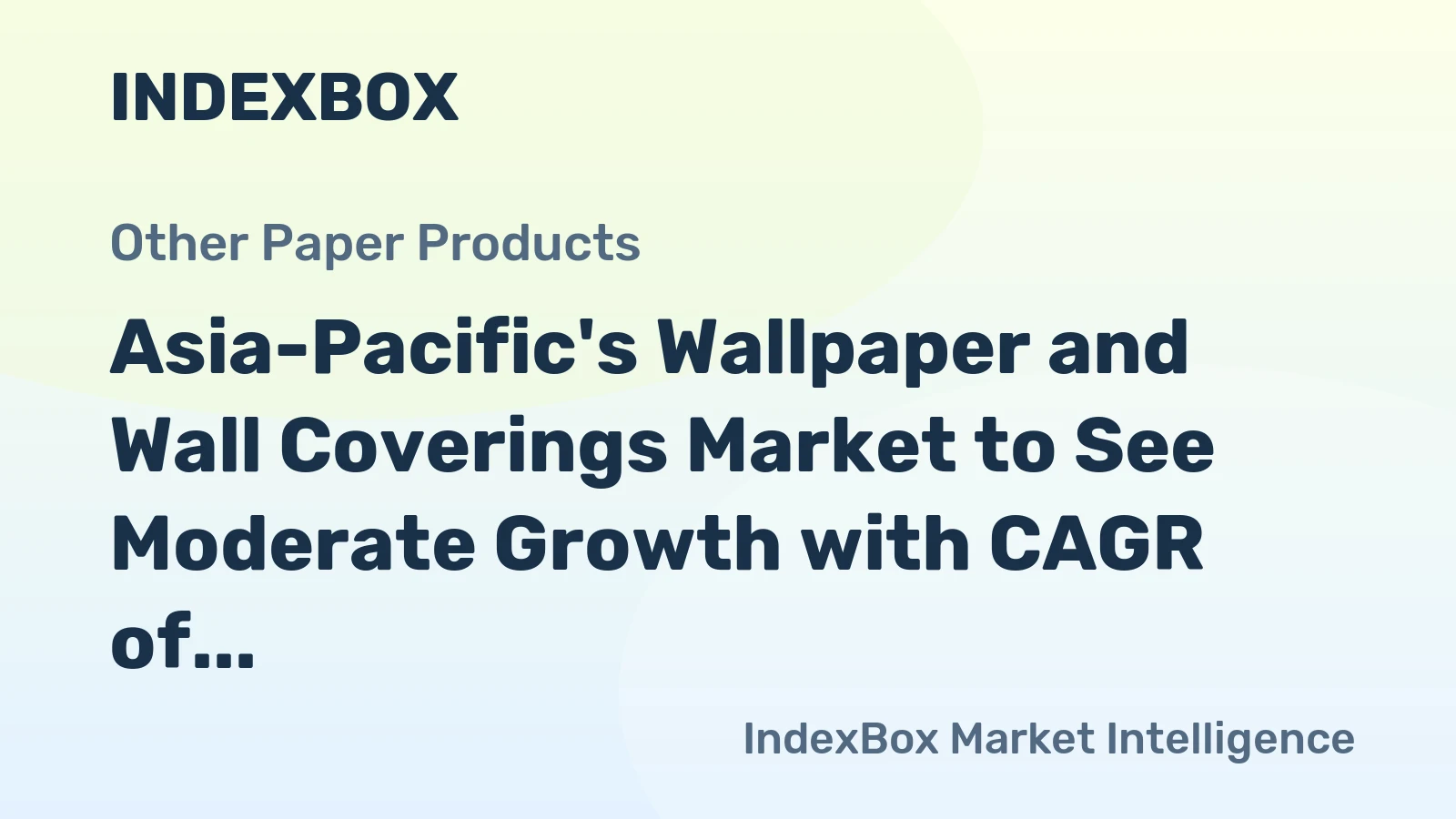 Asia-Pacific's Wallpaper and Wall Coverings Market to See Moderate Growth with CAGR of +0.9%