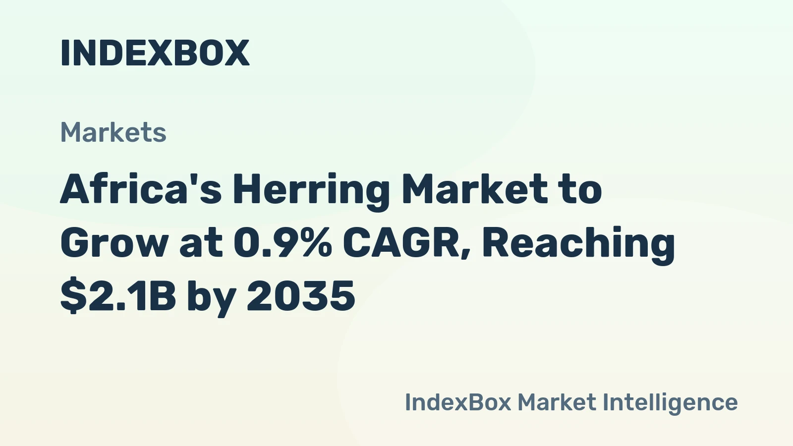 Africa's Herring Market to Grow at 0.9% CAGR, Reaching $2.1B by 2035