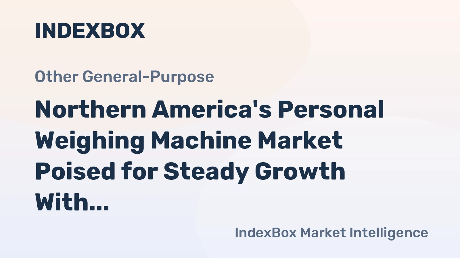 Northern America's Personal Weighing Machine Market Poised for Steady Growth With 2.6% CAGR Through 2035
