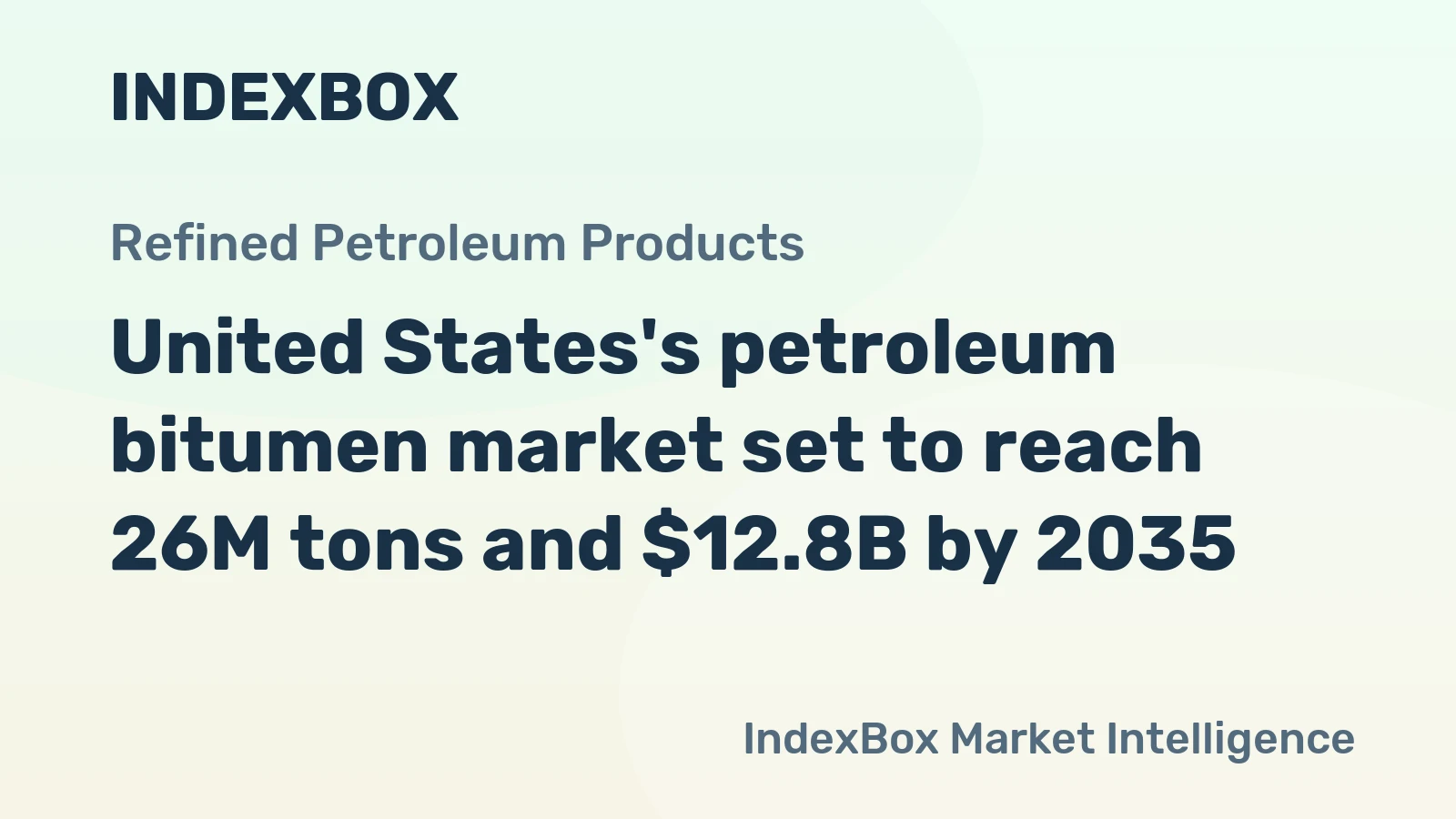 United States's petroleum bitumen market set to reach 26M tons and $12.8B by 2035