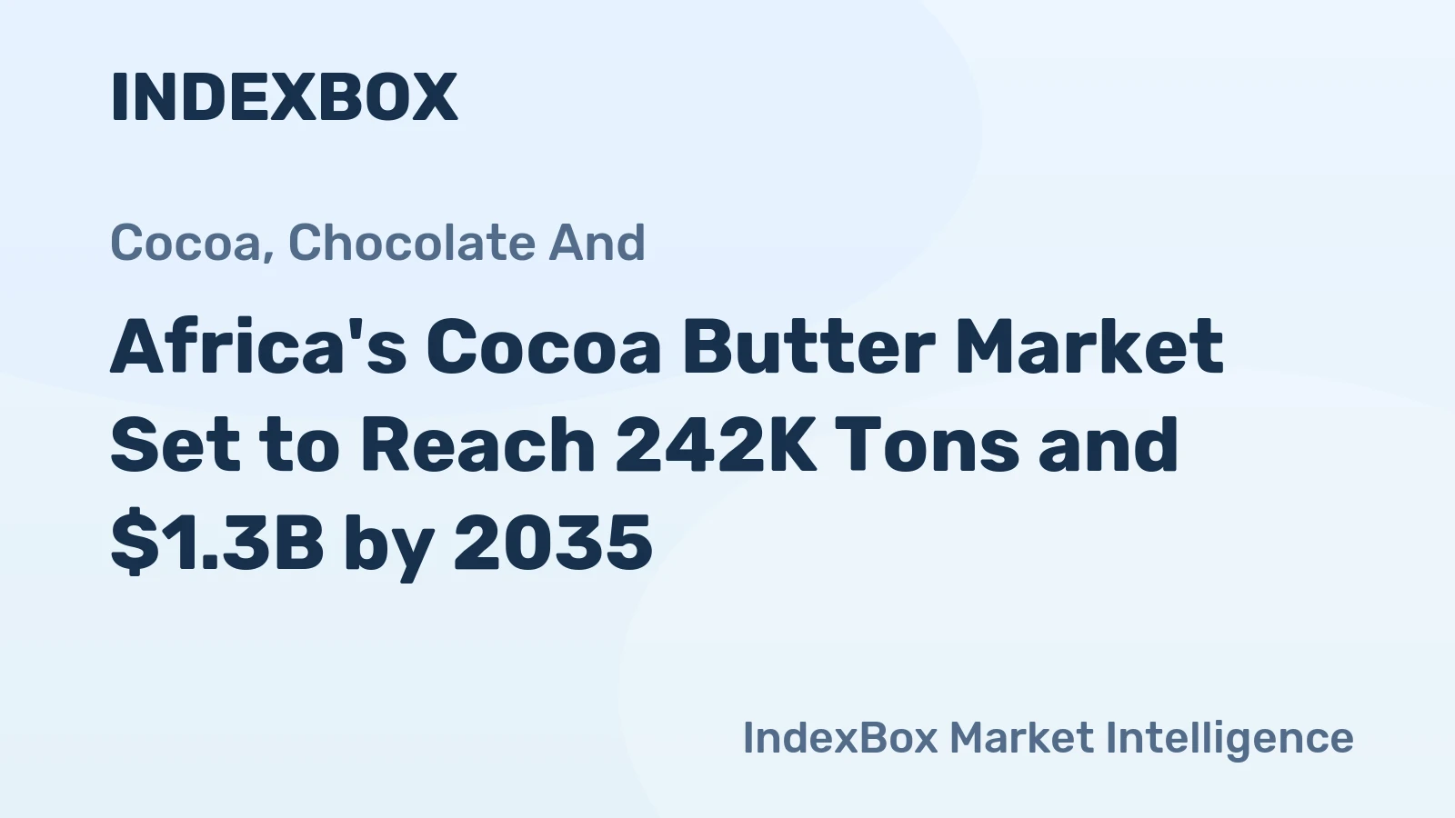 Africa's Cocoa Butter Market Set to Reach 242K Tons and $1.3B by 2035