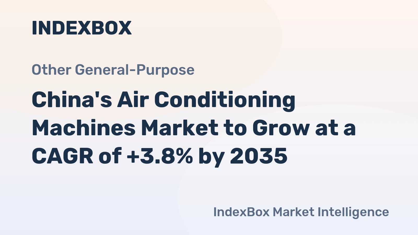 China's Air Conditioning Machines Market to Grow at a CAGR of +3.8% by 2035