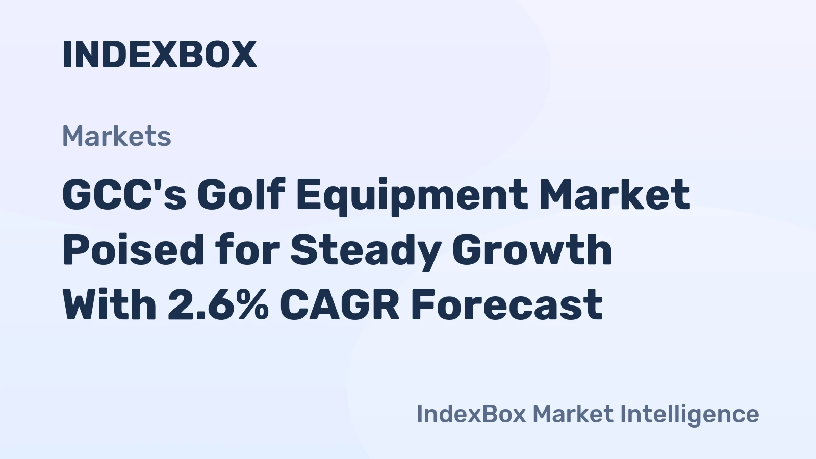 GCC's Golf Equipment Market Poised for Steady Growth With 2.6% CAGR Forecast