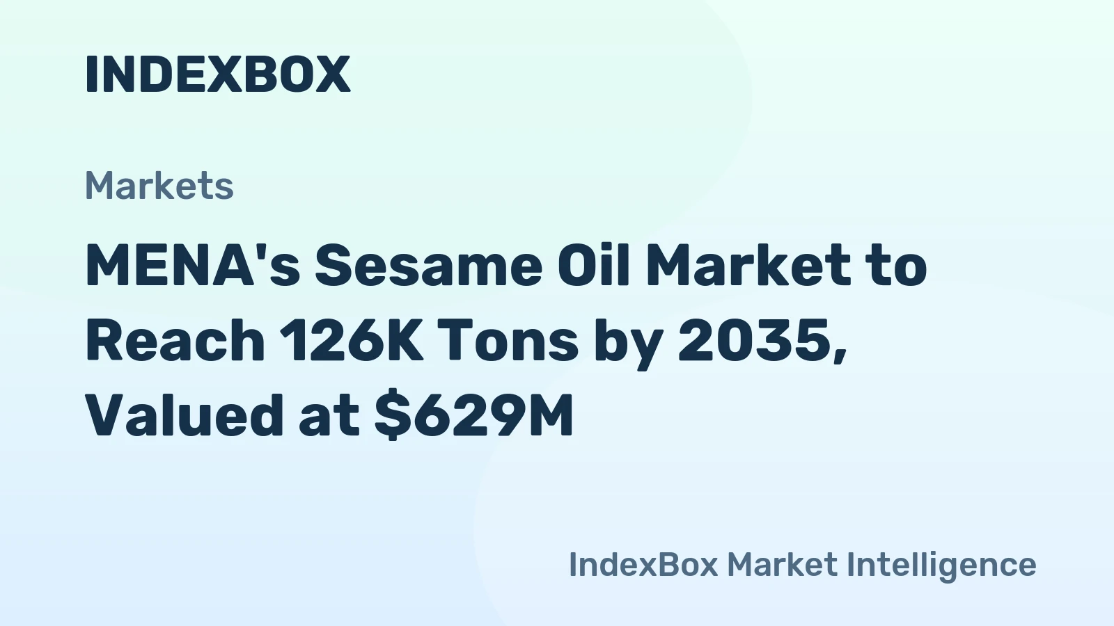 MENA's Sesame Oil Market to Reach 126K Tons by 2035, Valued at $629M