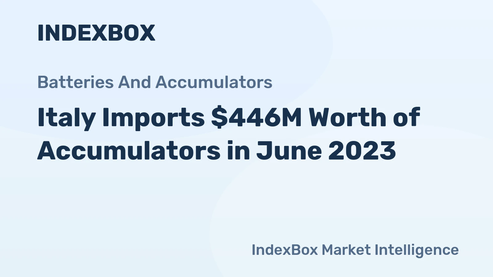 Italy Imports $446M Worth of Accumulators in June 2023.