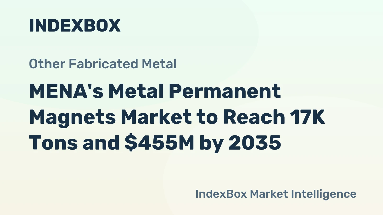 MENA's Metal Permanent Magnets Market to Reach 17K Tons and $455M by 2035
