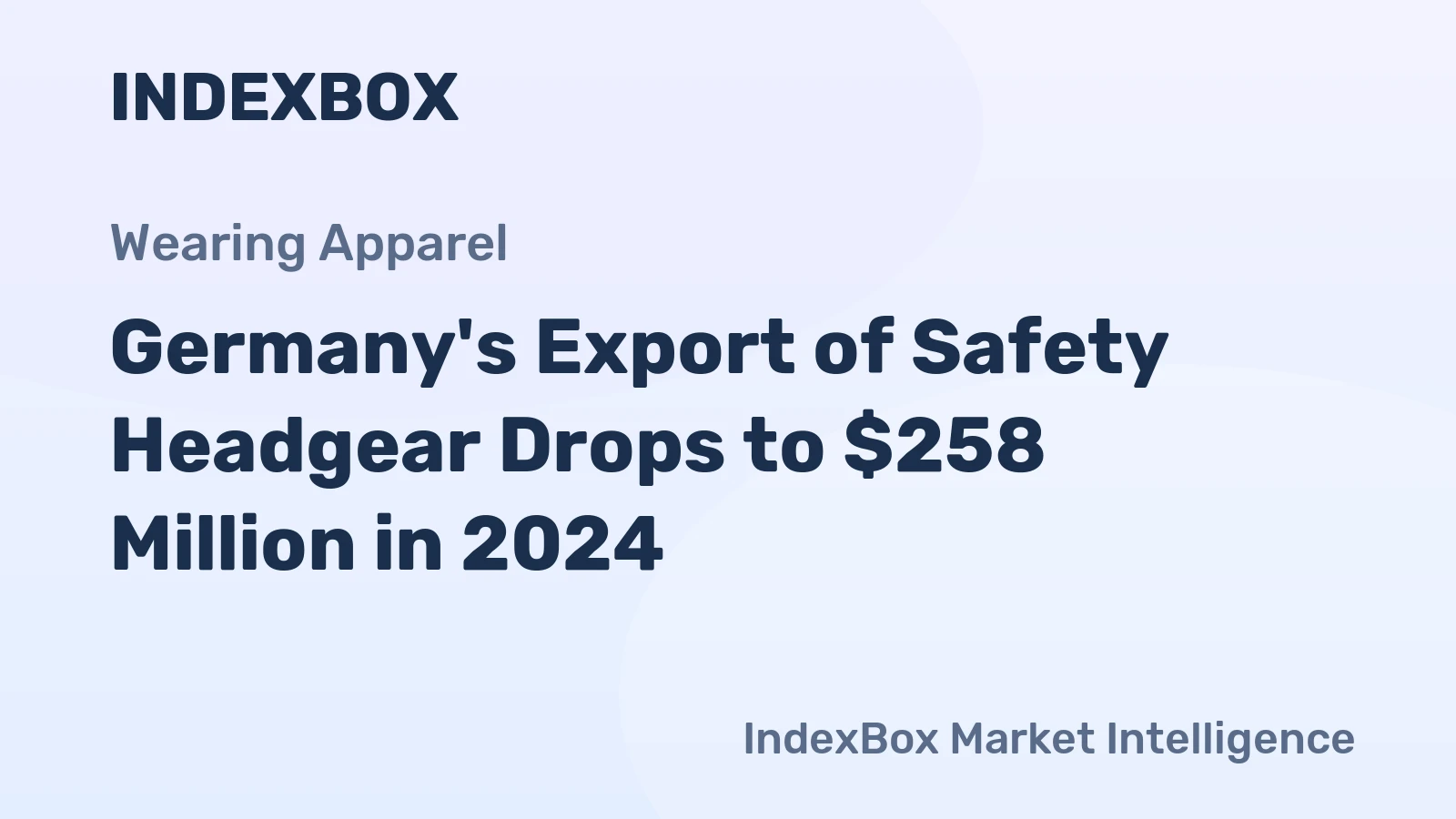 Germany's Export of Safety Headgear Drops to $258 Million in 2024
