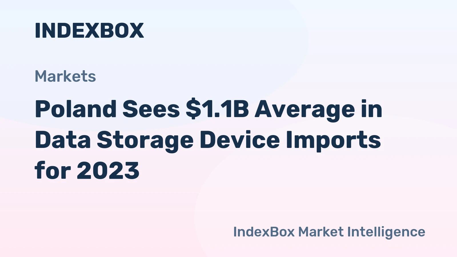 Poland Sees $1.1B Average in Data Storage Device Imports for 2023