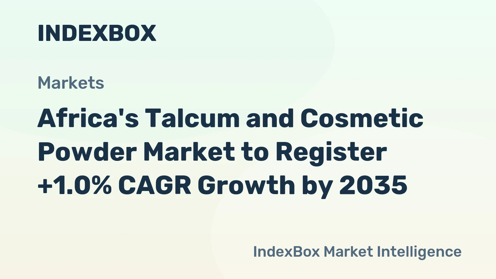 Africa's Talcum and Cosmetic Powder Market to Register +1.0% CAGR Growth by 2035