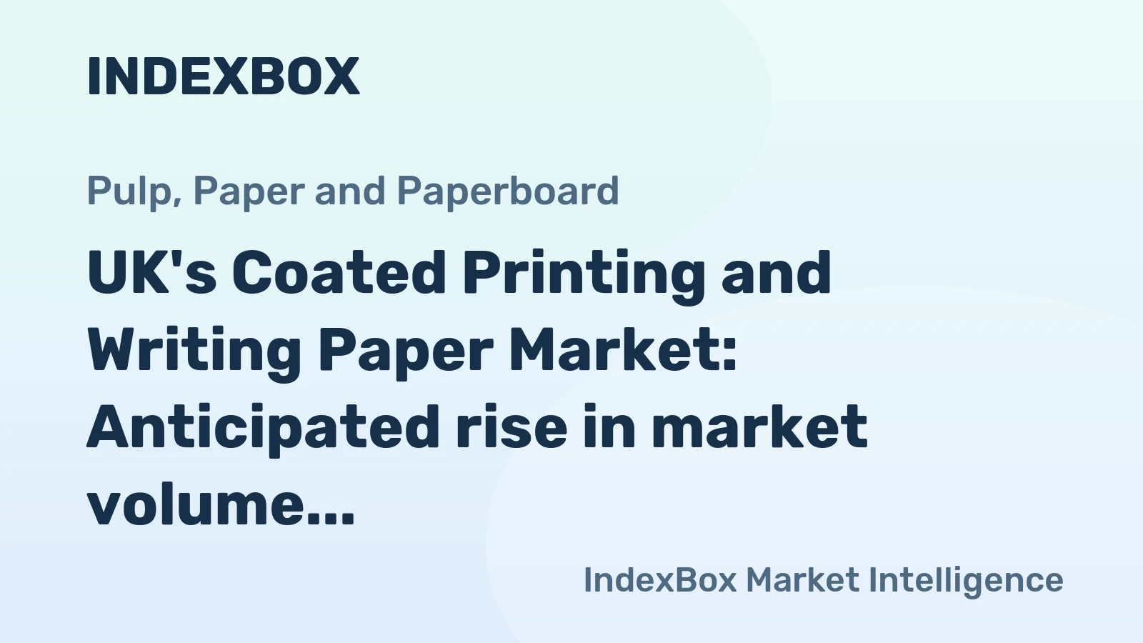 UK's Coated Printing and Writing Paper Market: Anticipated rise in market volume to 709K tons and market value to $775M by 2035