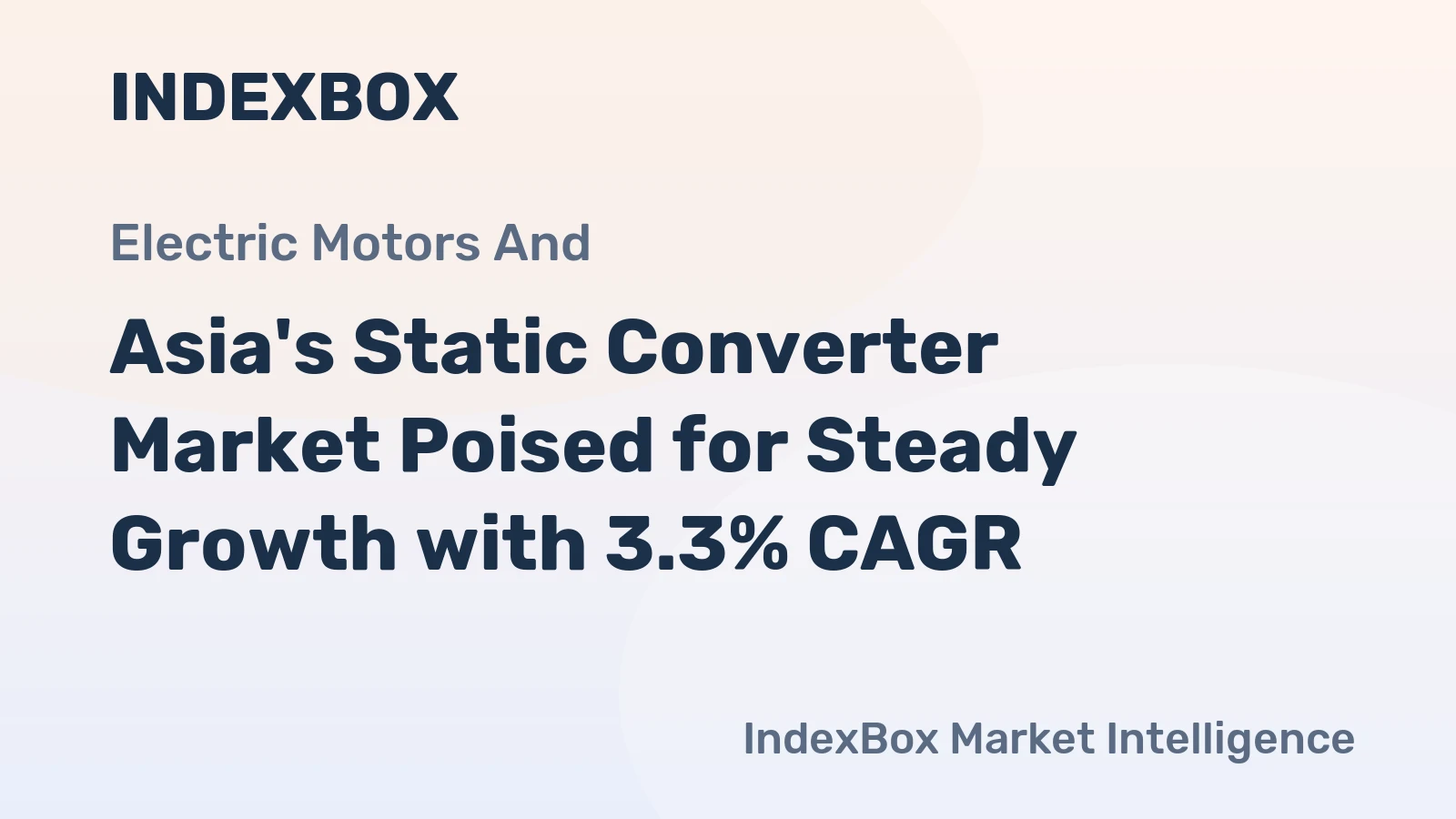 Asia's Static Converter Market Poised for Steady Growth with 3.3% CAGR