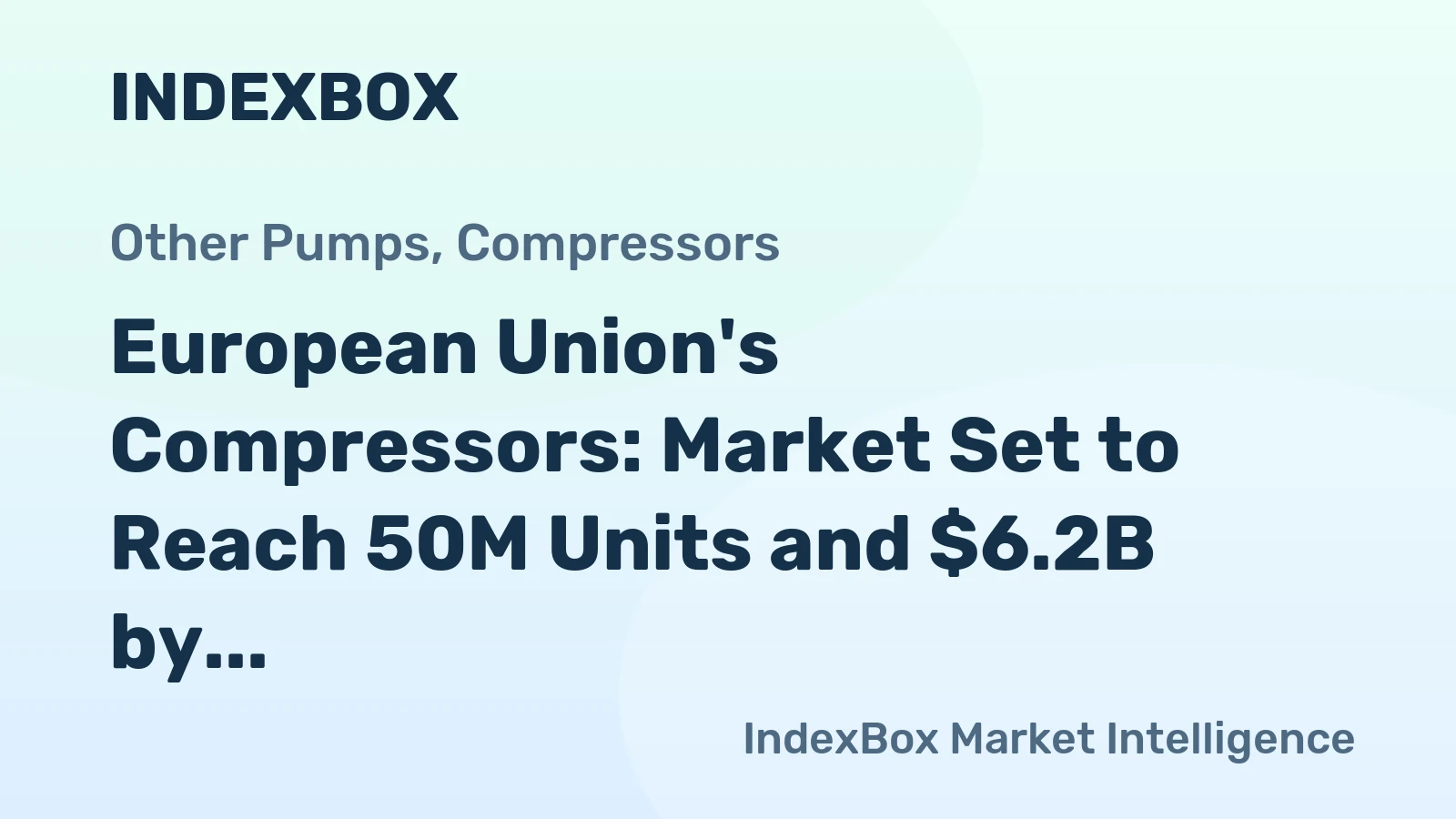 European Union's Compressors: Market Set to Reach 50M Units and $6.2B by 2035