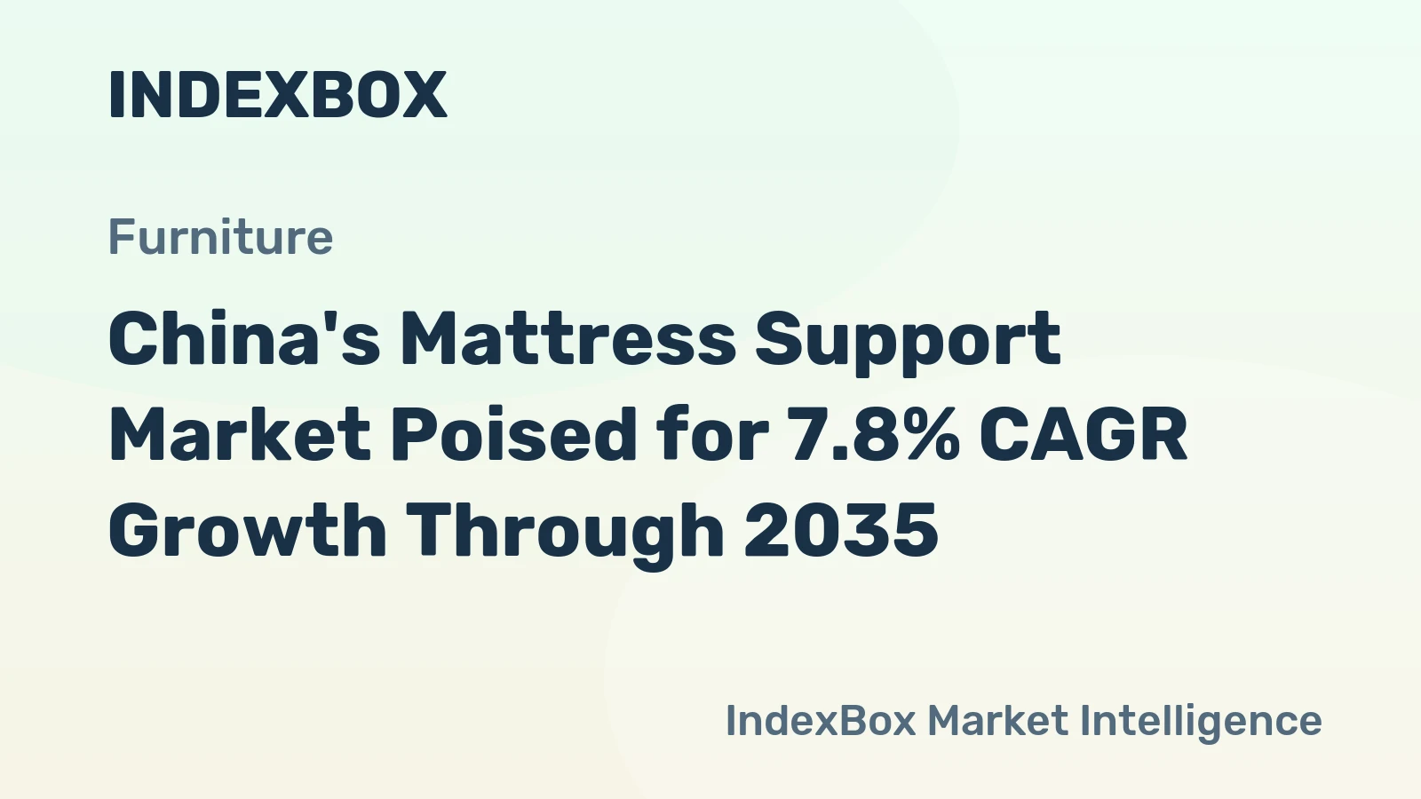 China's Mattress Support Market Poised for 7.8% CAGR Growth Through 2035