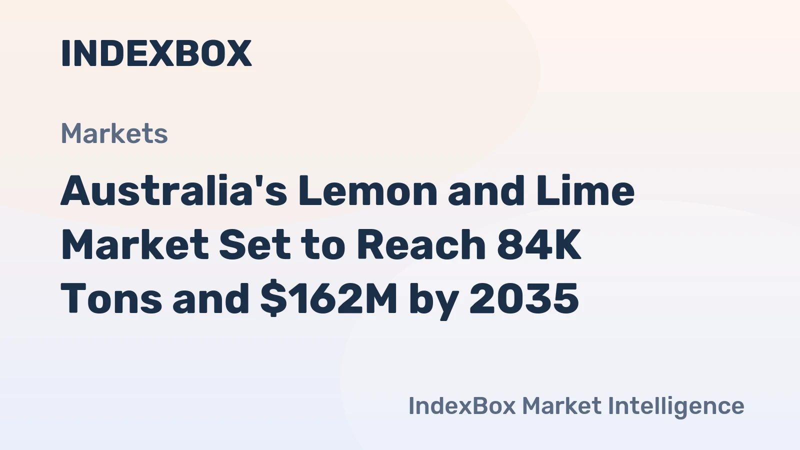 Australia's Lemon and Lime Market Set to Reach 84K Tons and $162M by 2035