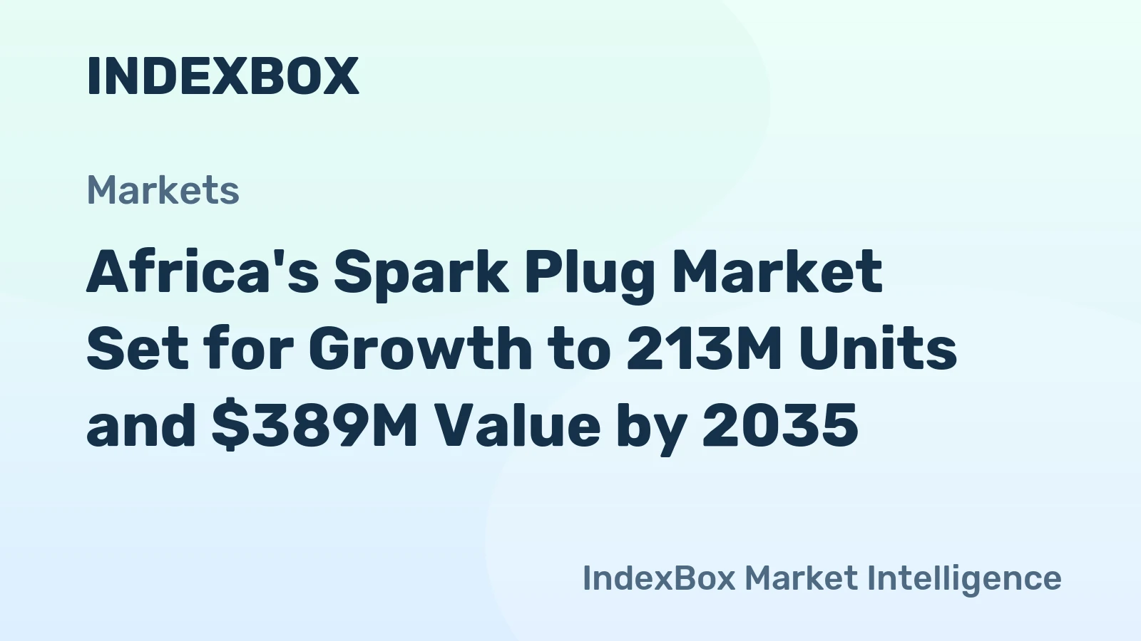 Africa's Spark Plug Market Set for Growth to 213M Units and $389M Value by 2035