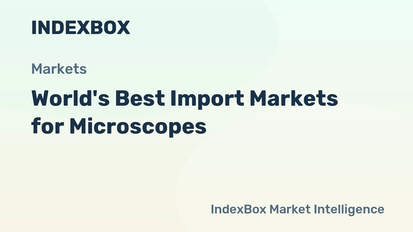 World's Best Import Markets for Microscopes