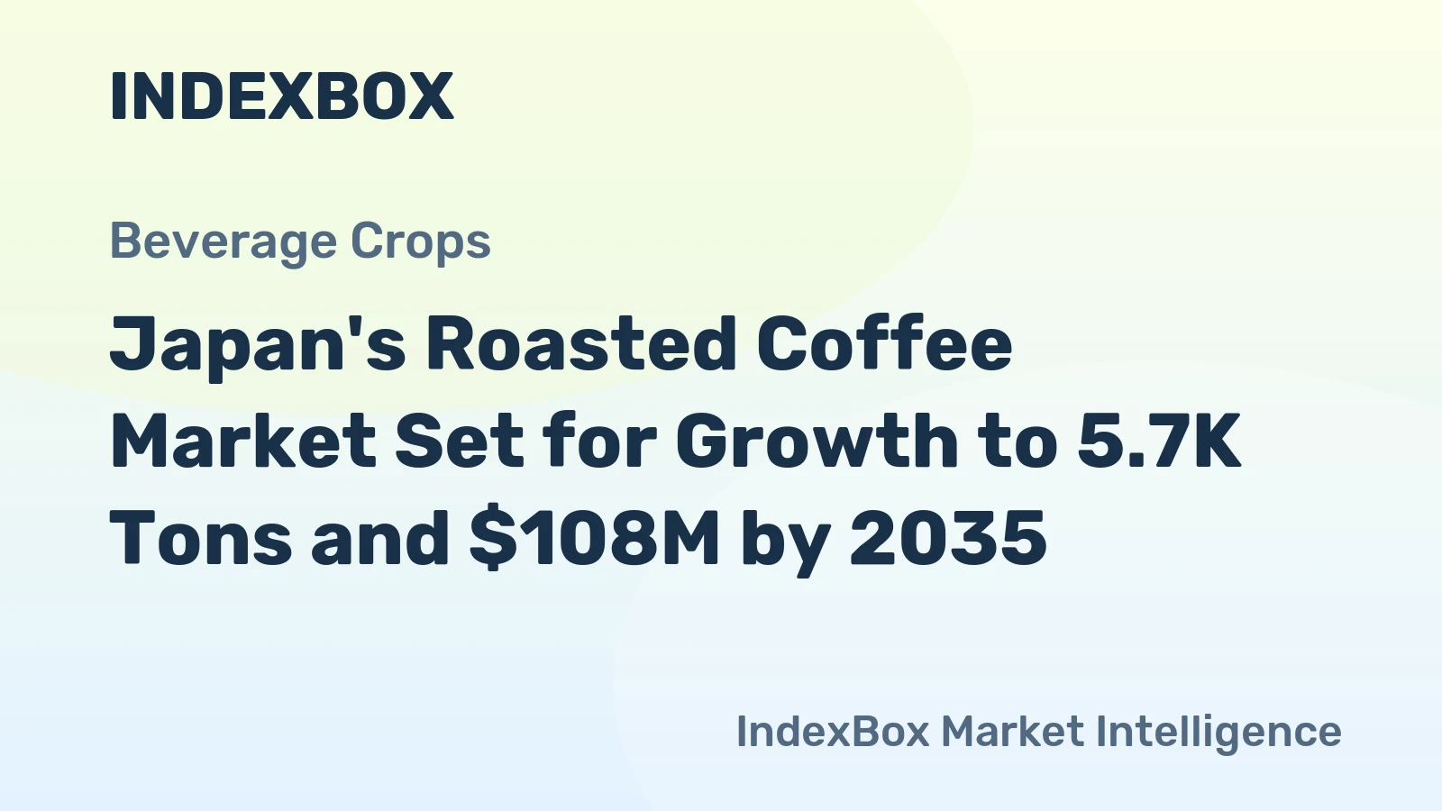 Japan's Roasted Coffee Market Set for Growth to 5.7K Tons and $108M by 2035