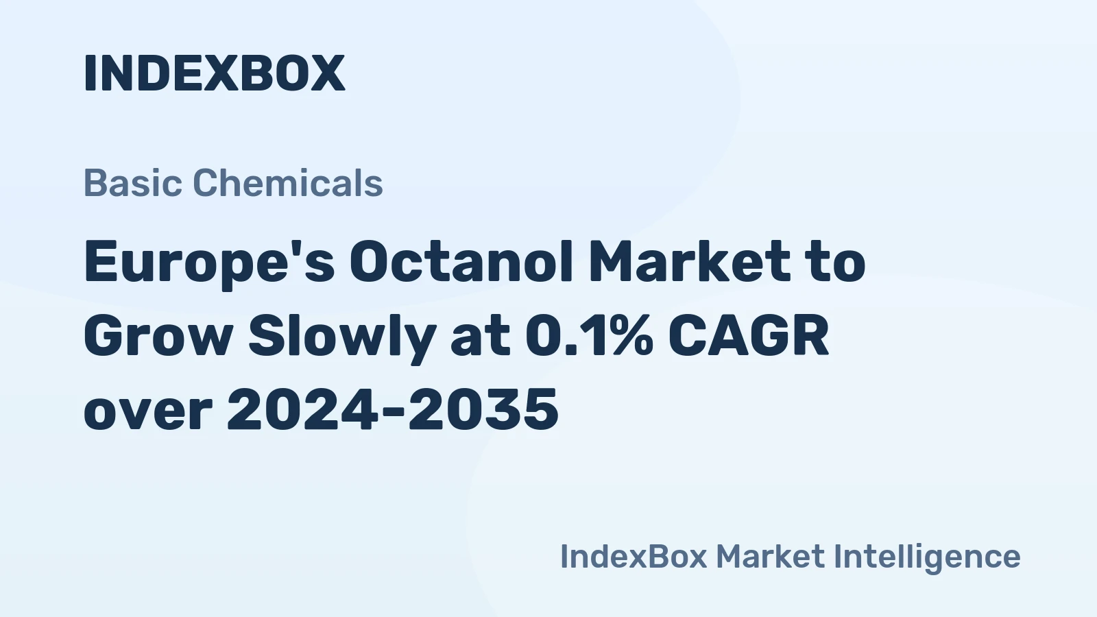 Europe's Octanol Market to Grow Slowly at 0.1% CAGR over 2024-2035