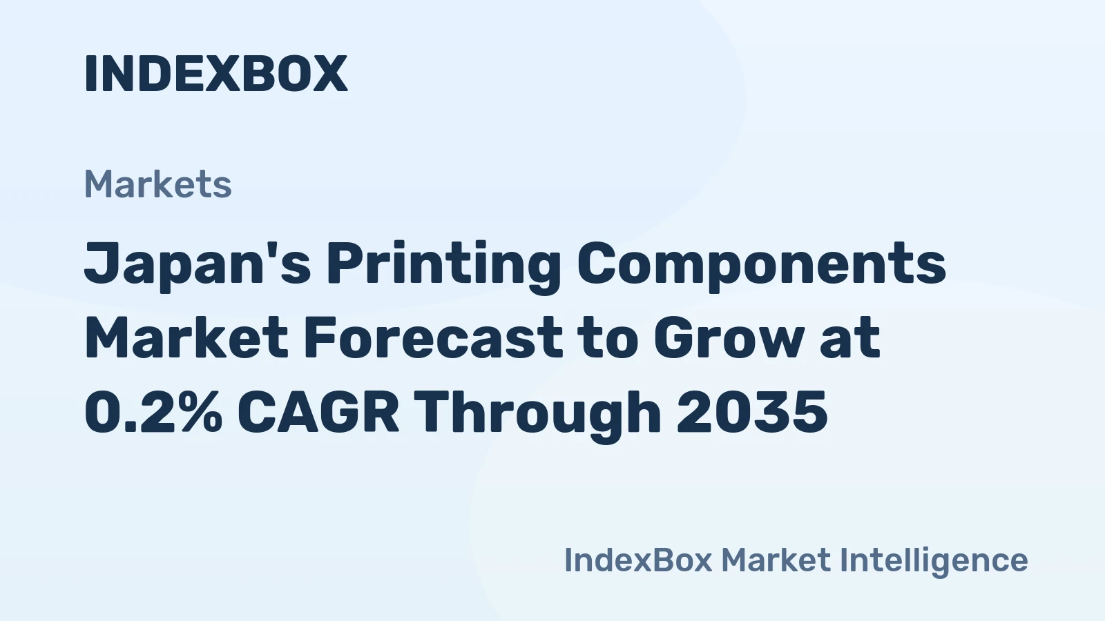 Japan's Printing Components Market Forecast to Grow at 0.2% CAGR Through 2035