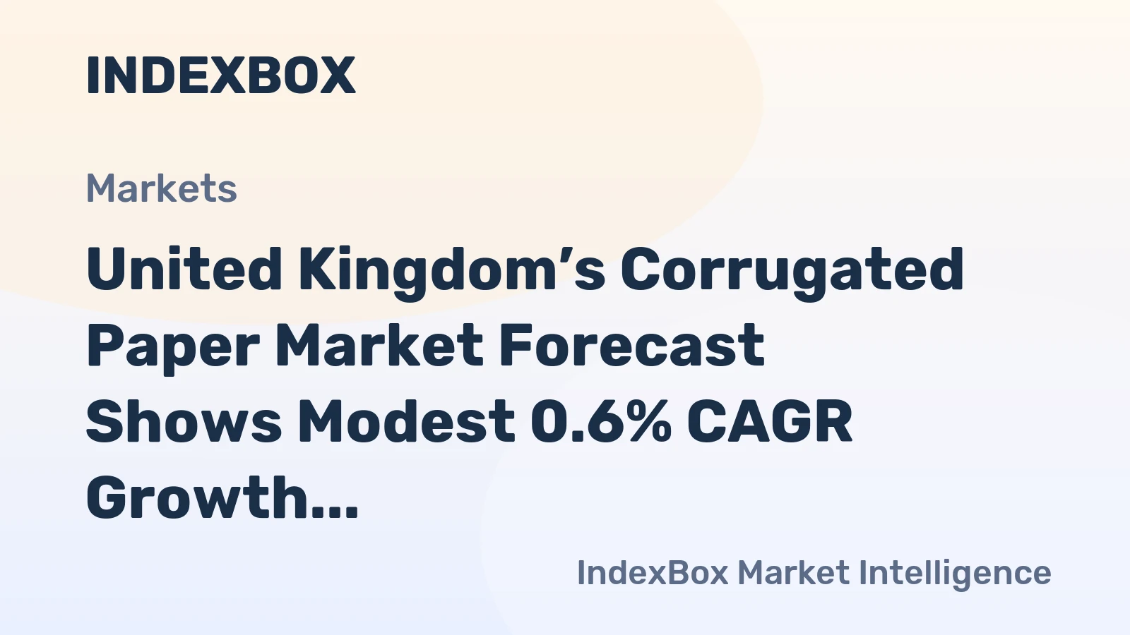 United Kingdom’s Corrugated Paper Market Forecast Shows Modest 0.6% CAGR Growth Through 2035