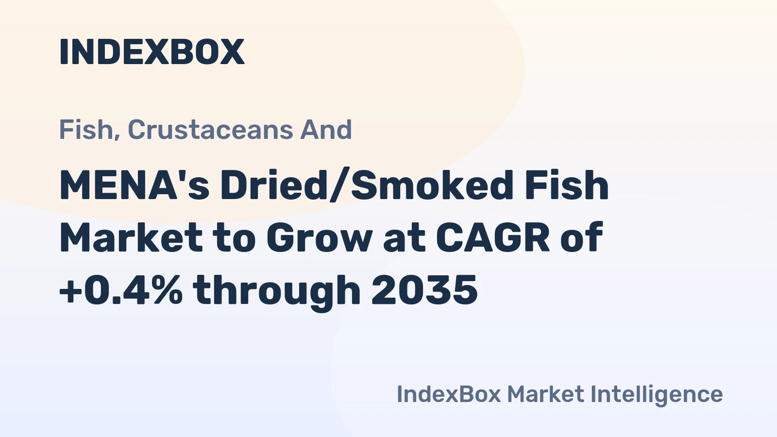 MENA's Dried/Smoked Fish Market to Grow at CAGR of +0.4% through 2035