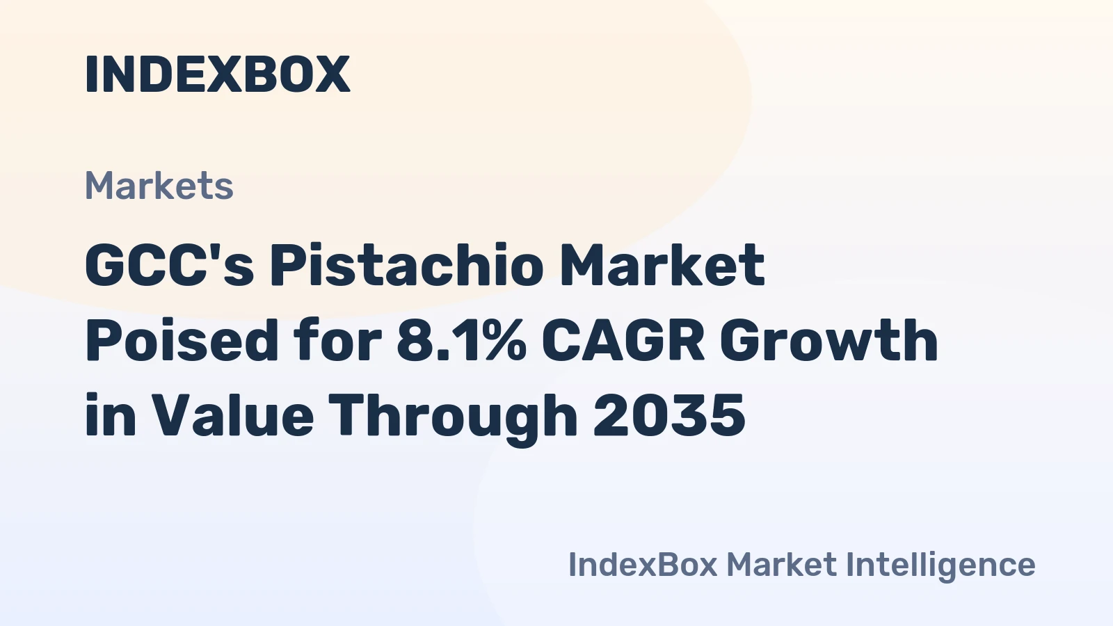 GCC's Pistachio Market Poised for 8.1% CAGR Growth in Value Through 2035