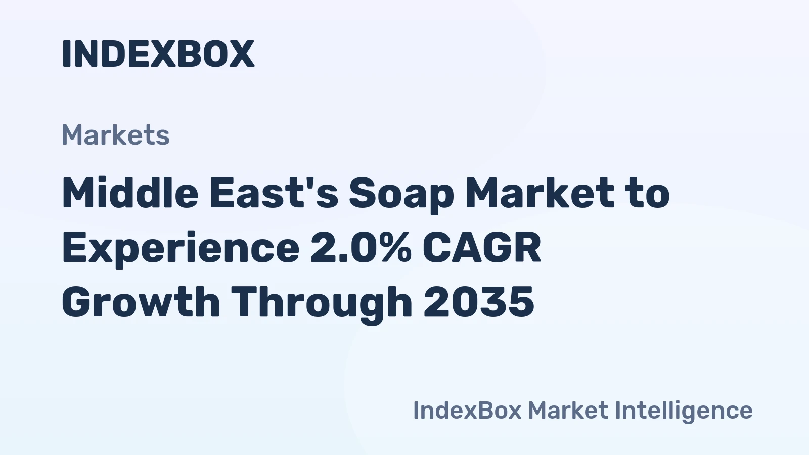 Middle East's Soap Market to Experience 2.0% CAGR Growth Through 2035