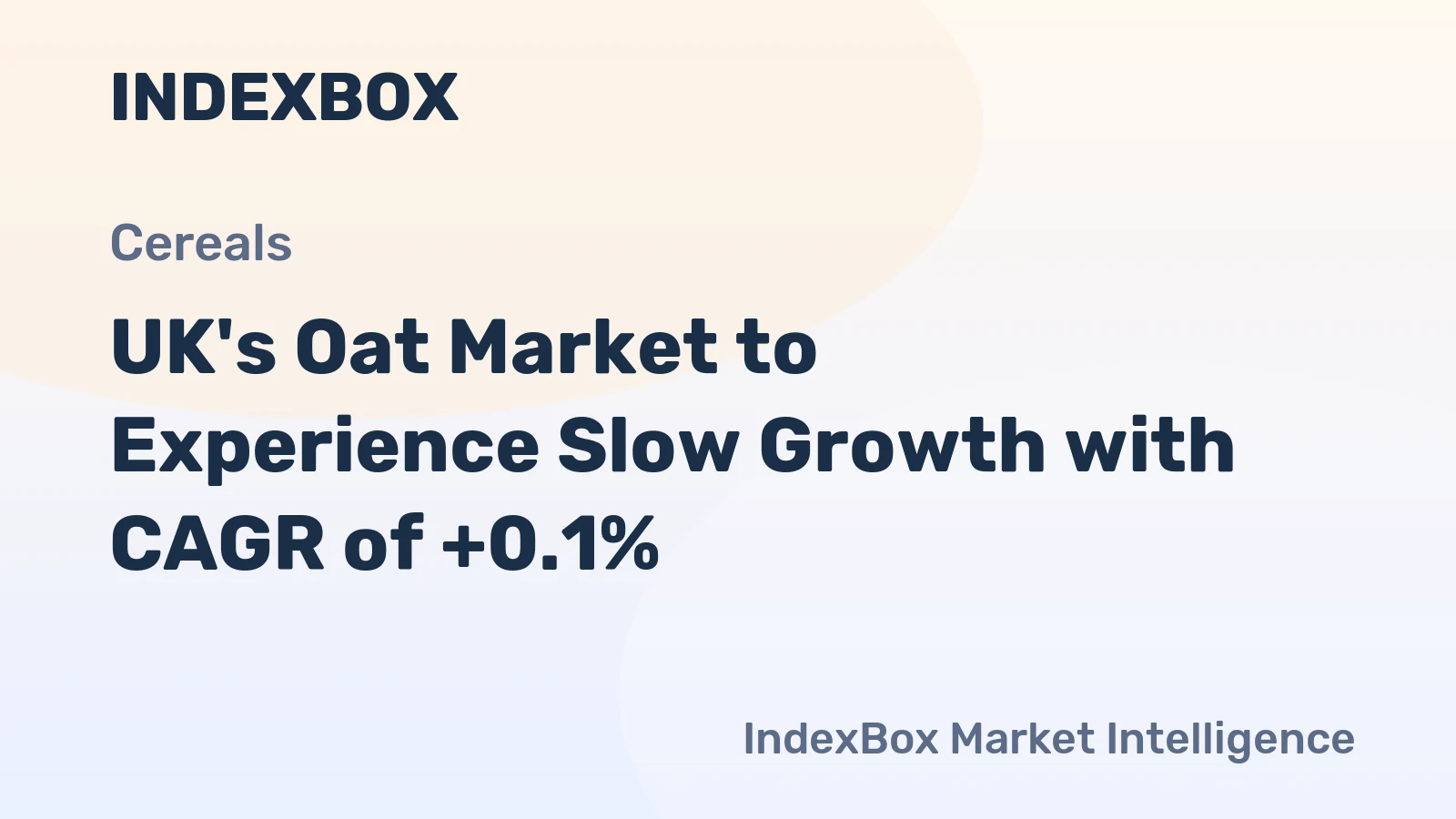 UK's Oat Market to Experience Slow Growth with CAGR of +0.1%