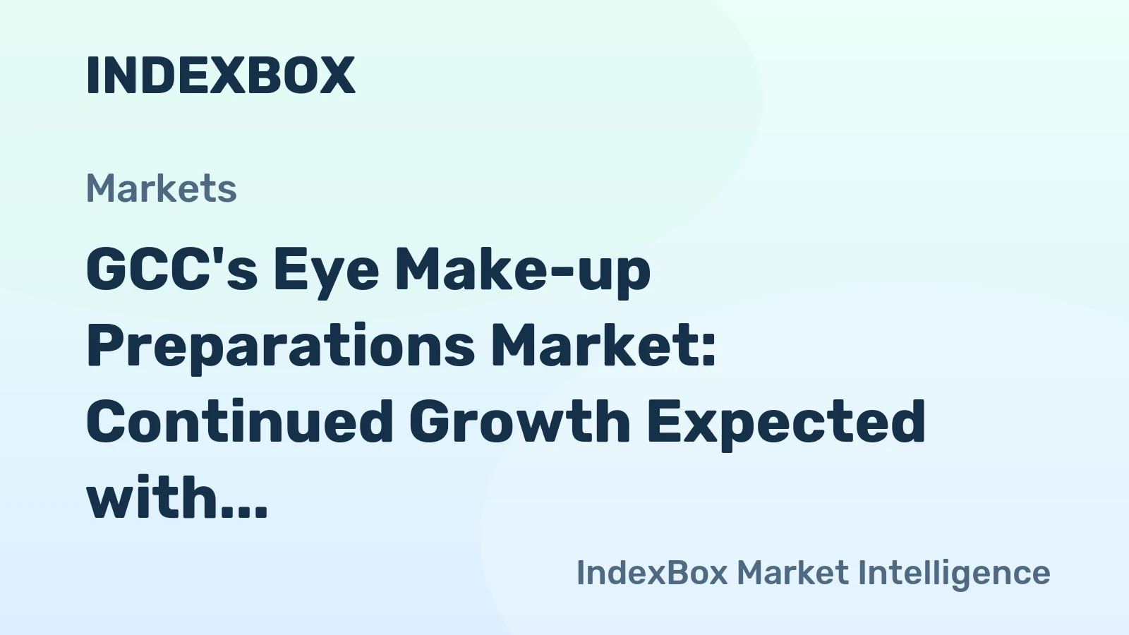 GCC's Eye Make-up Preparations Market: Continued Growth Expected with Market Volume Reaching 5.5K Tons and Market Value Hitting $238M by 2035