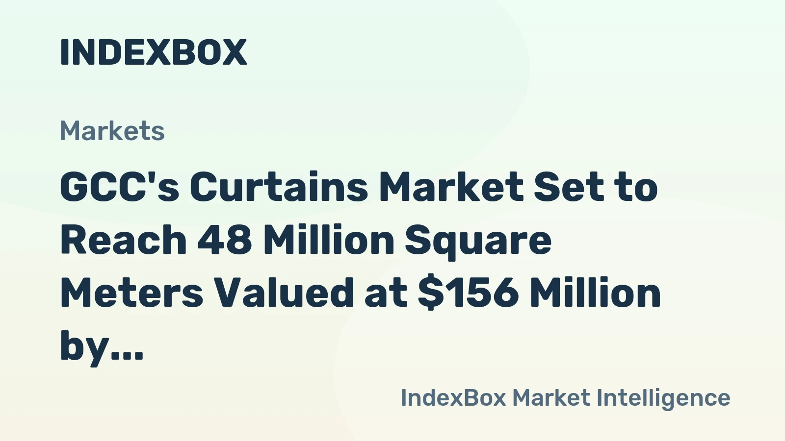GCC's Curtains Market Set to Reach 48 Million Square Meters Valued at $156 Million by 2035