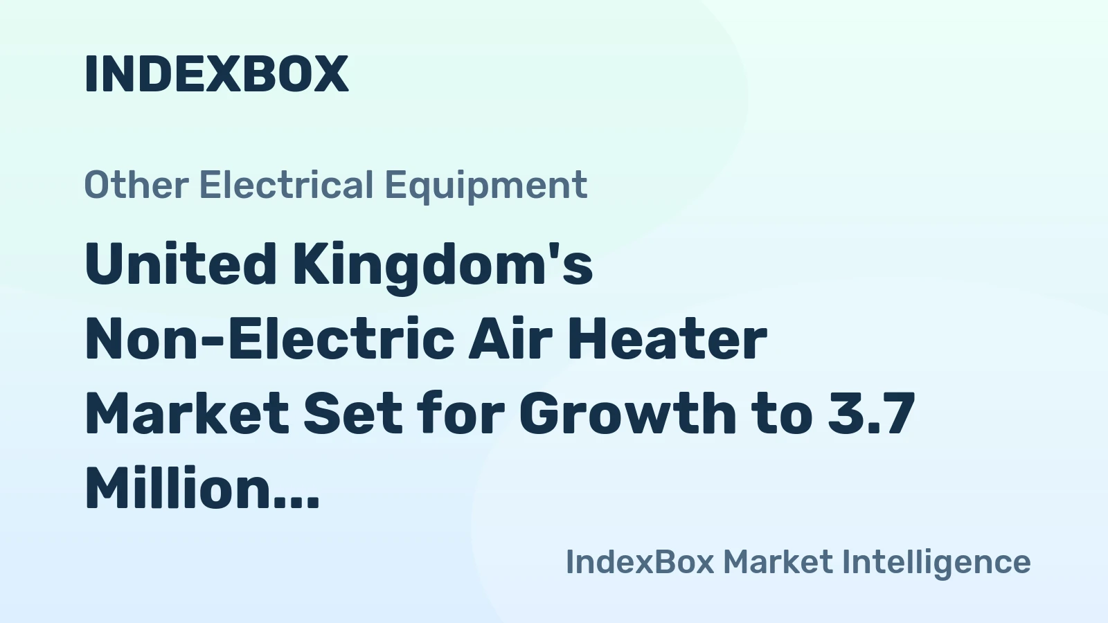 United Kingdom's Non-Electric Air Heater Market Set for Growth to 3.7 Million Units by 2035