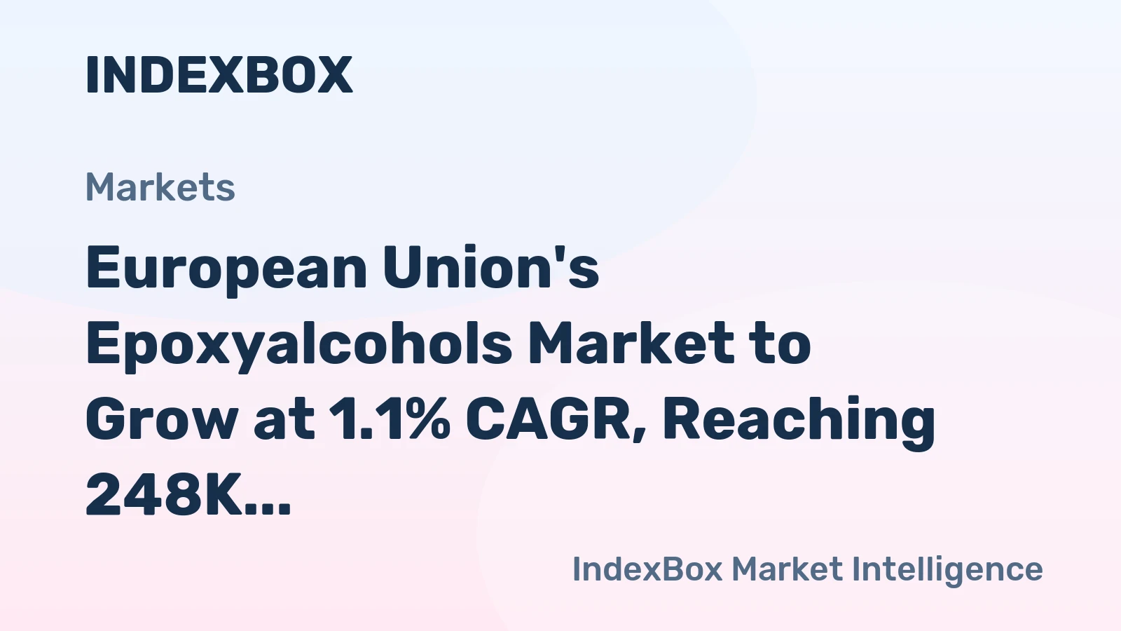 European Union's Epoxyalcohols Market to Grow at 1.1% CAGR, Reaching 248K Tons by 2035