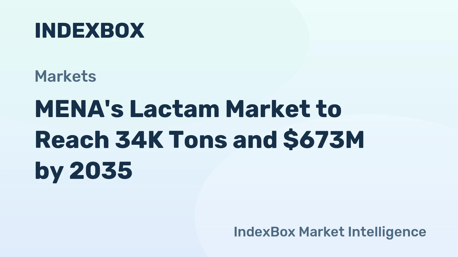 MENA's Lactam Market to Reach 34K Tons and $673M by 2035